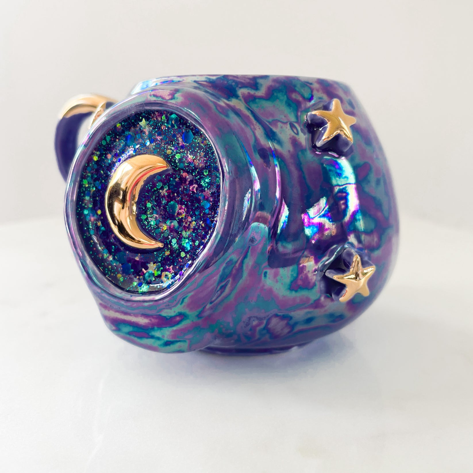 Holographic Magic Moon Star Mug Handmade Ceramic Mug | Handmade Ceramic ...